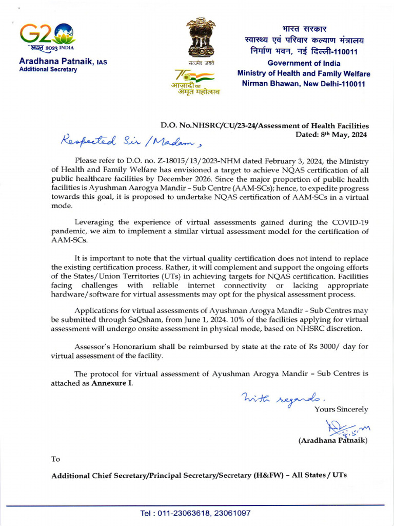 Letter Virtual NQAS - HSC-AAMs | PDF | Finance & Money Management