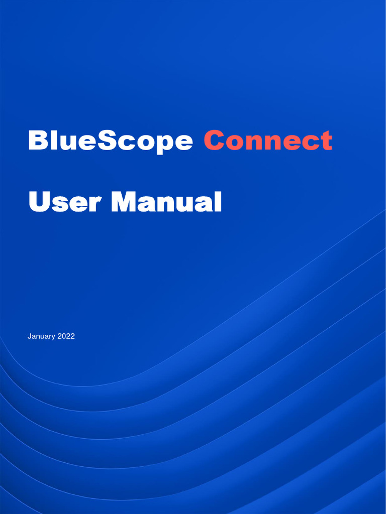 2022 BlueScope PDF User Manual | PDF | Login | Software