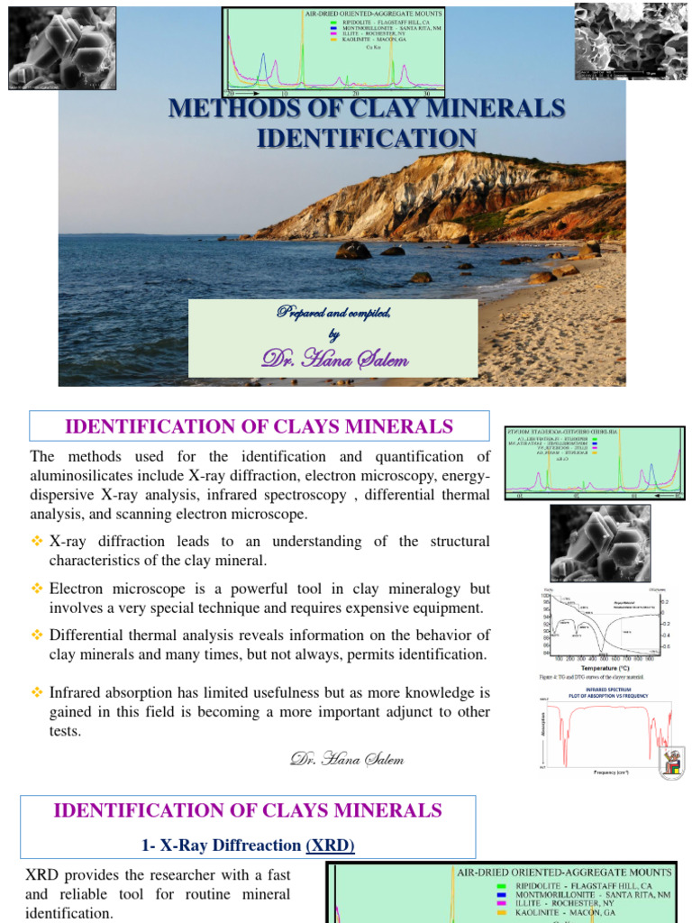 Ch. 4. - Identification of Clay Minerals B&W | PDF | X Ray ...