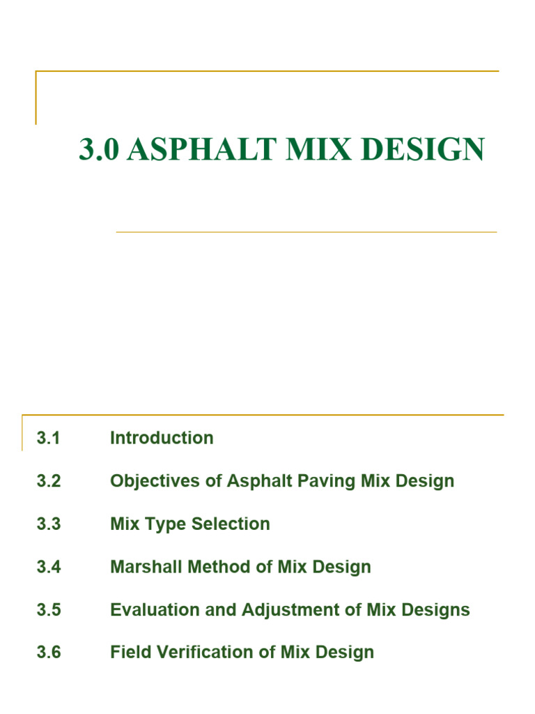 Asphalt Mix Design Overview | PDF | Road Surface | Porosity