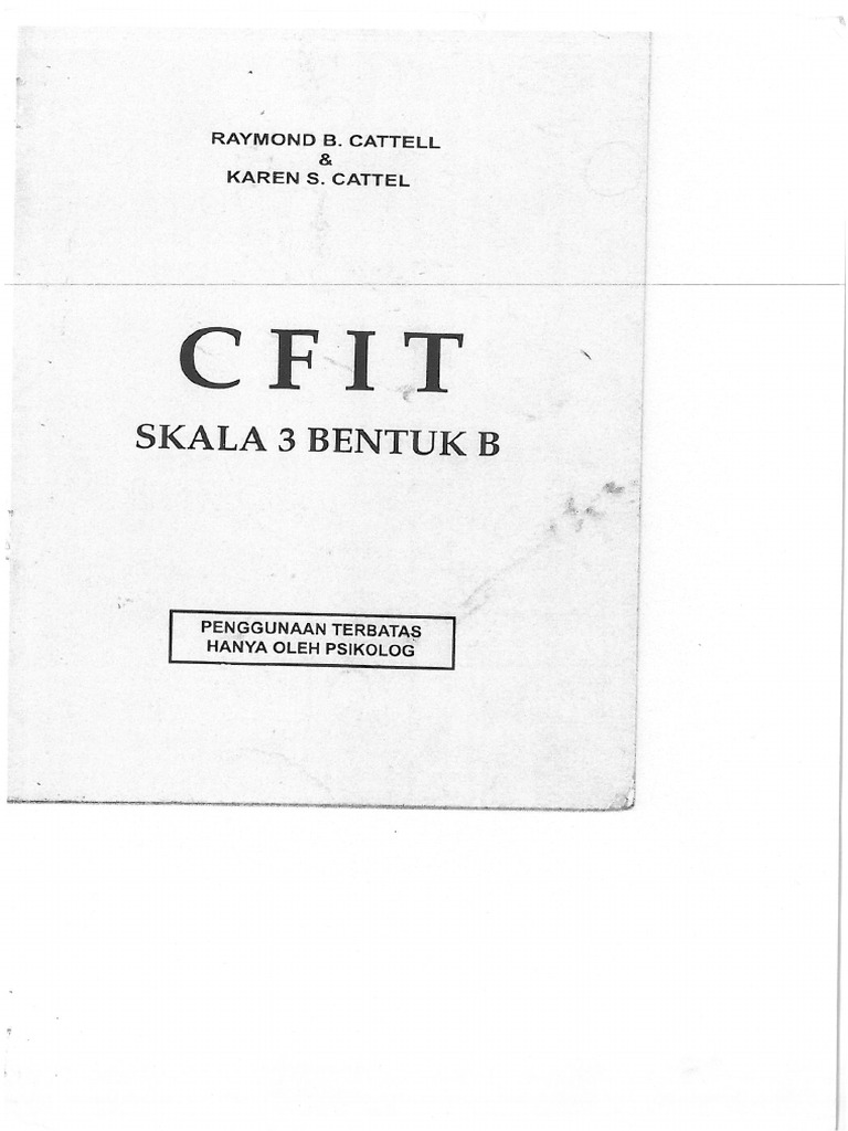 Cfit Skala 3 | PDF