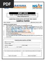 Class VII TO VIII NSAT-QP | PDF | Mathematics