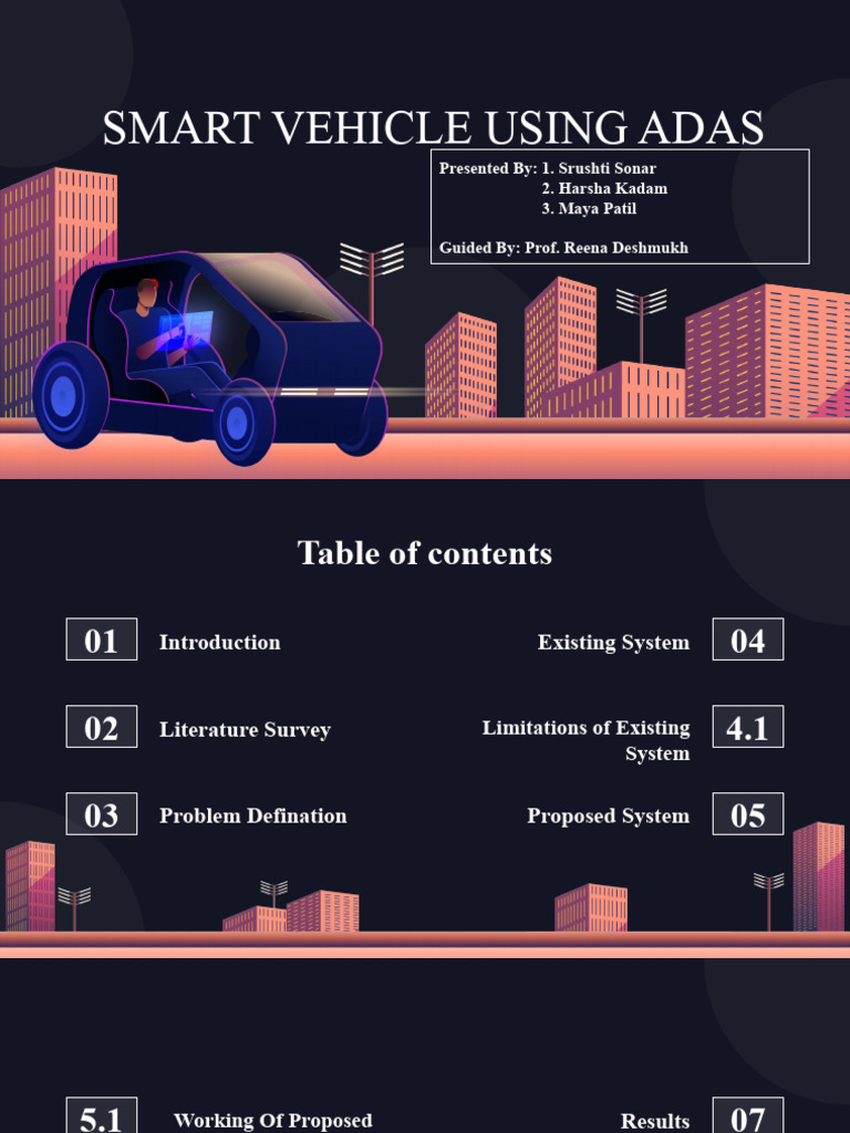 Smart Vehicle Using Adas Latest | PDF | Vehicles