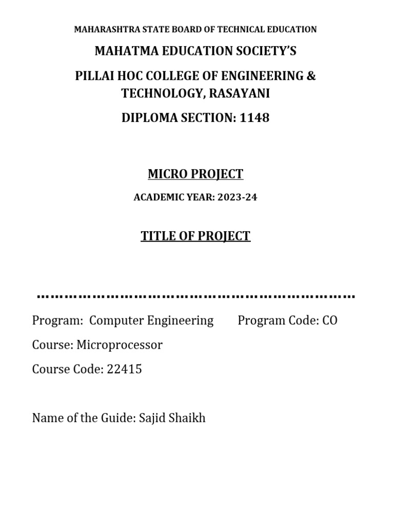 Mic Report | PDF | Diploma