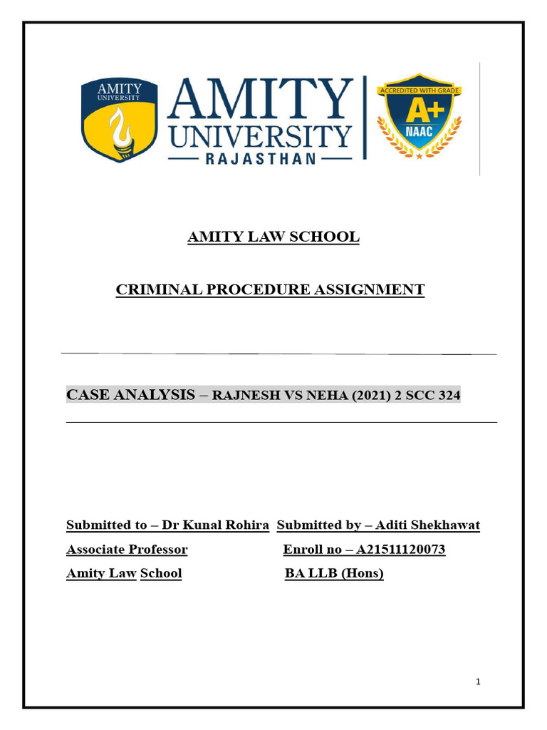 CRPC Case Analysis | PDF | Alimony | Judgment (Law)