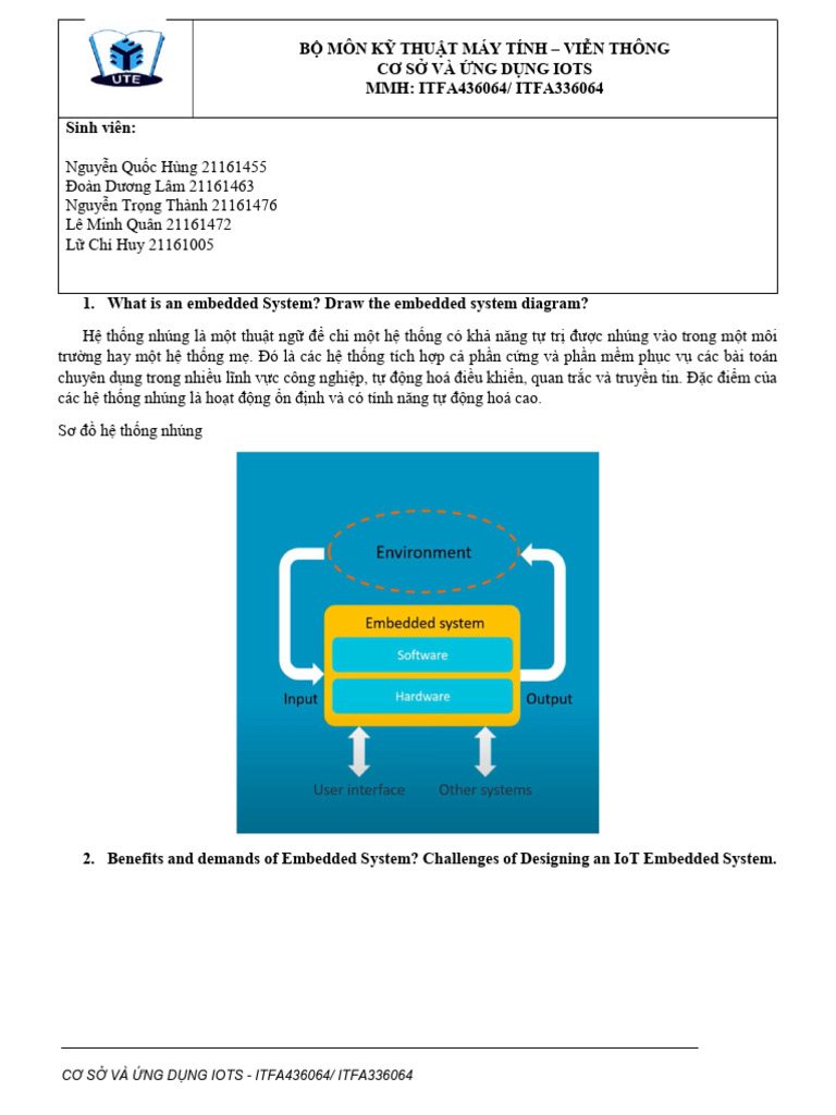 Cơ S Và NG D NG Iots - Itfa436064/ Itfa336064 | PDF