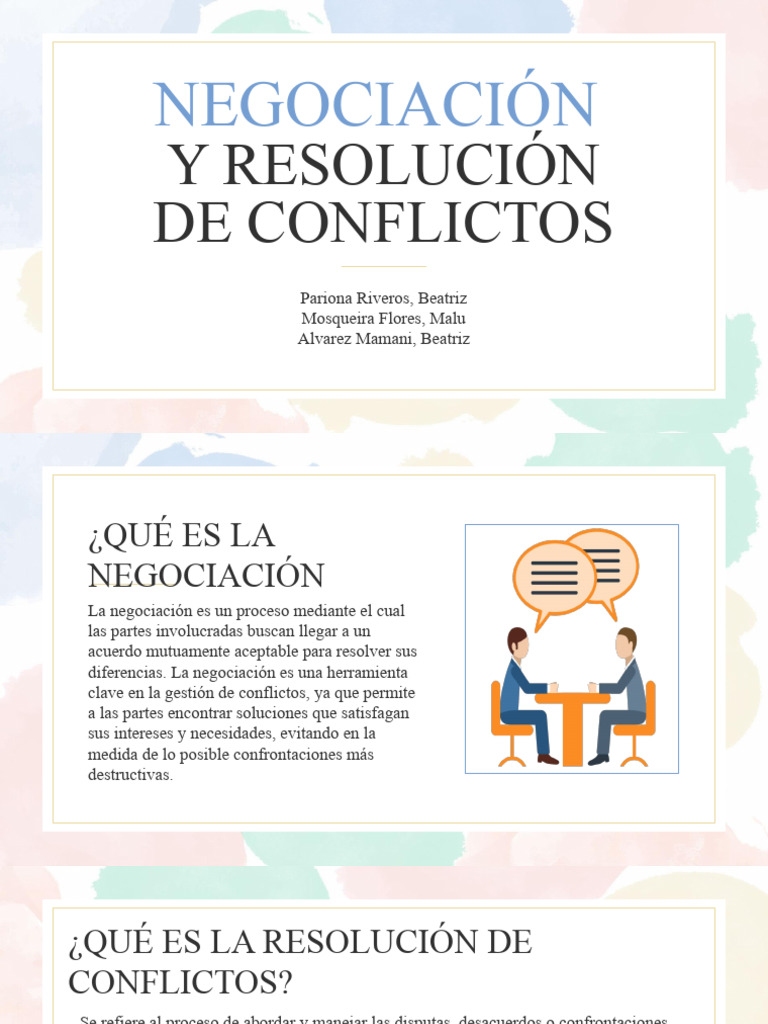 Resolución de Conflictos | PDF | Negociación | Mediación