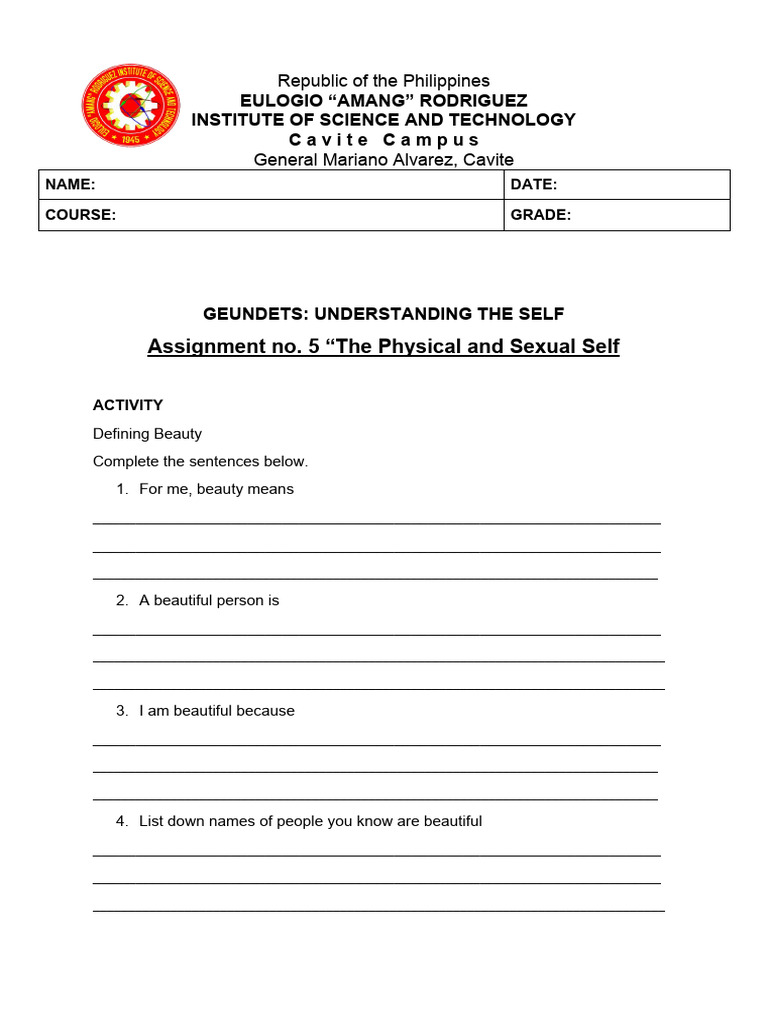 Geundets Assignment 5 | PDF | Behavioural Sciences | Psychology