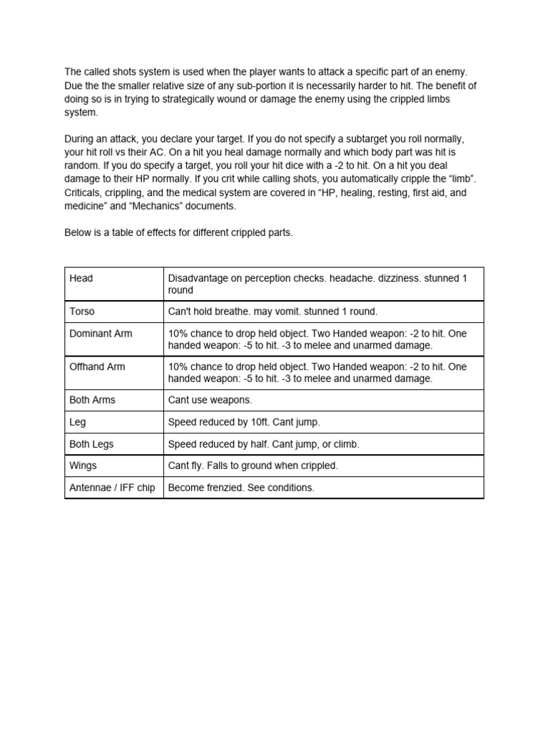 10-Called Shots and Cripple Effects | PDF | Law | History