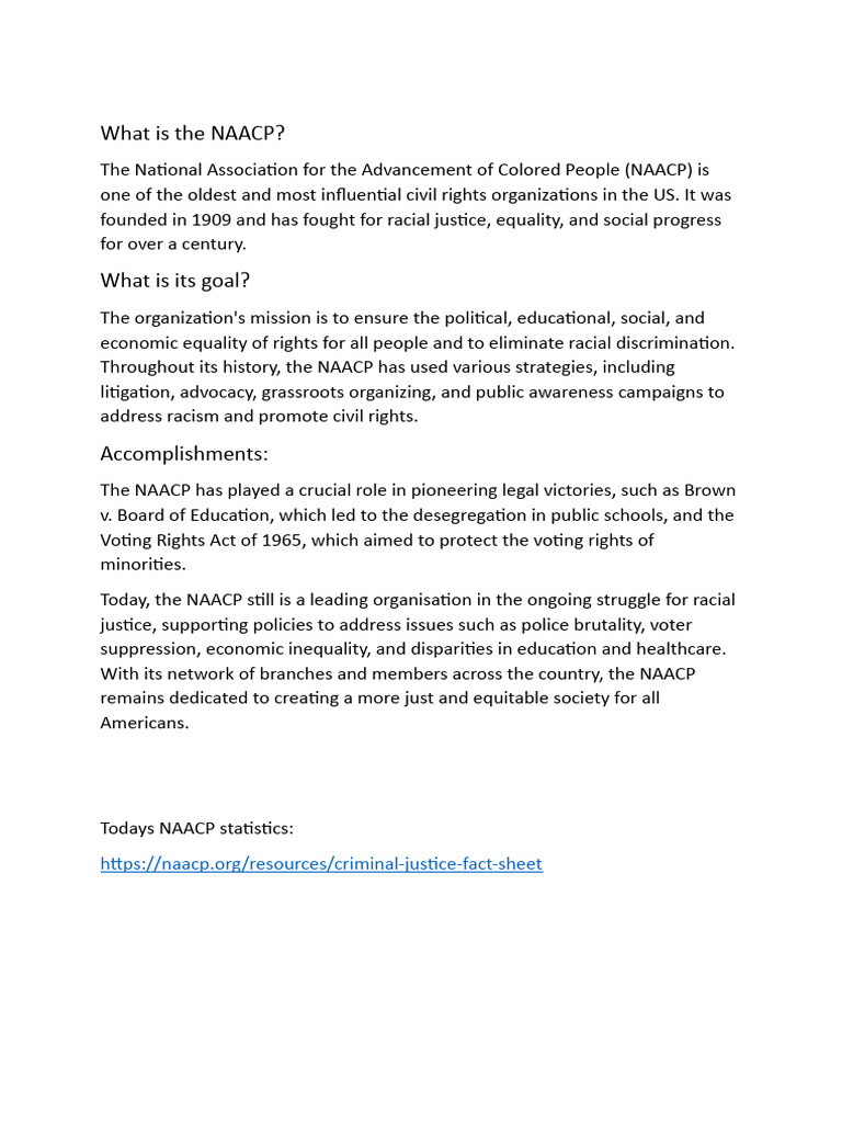 NAACP | PDF