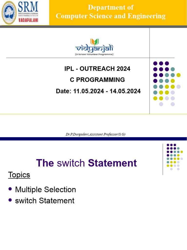 L14 Switch | PDF | Computer Engineering | Software Engineering