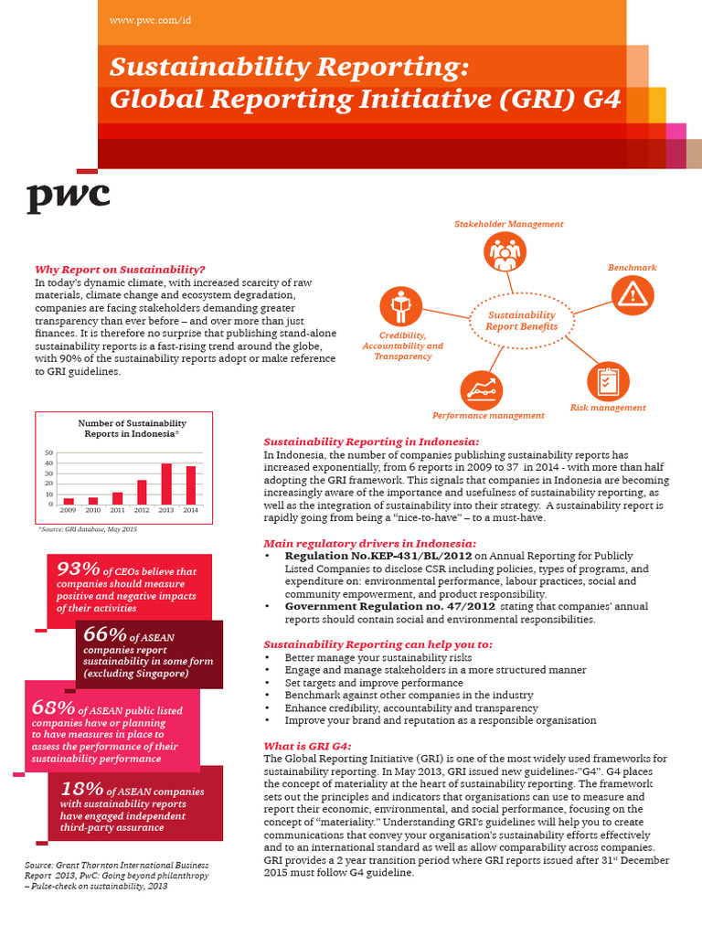 Indonesia GRI G4 Sustainability Reporting | PDF | Sustainability ...