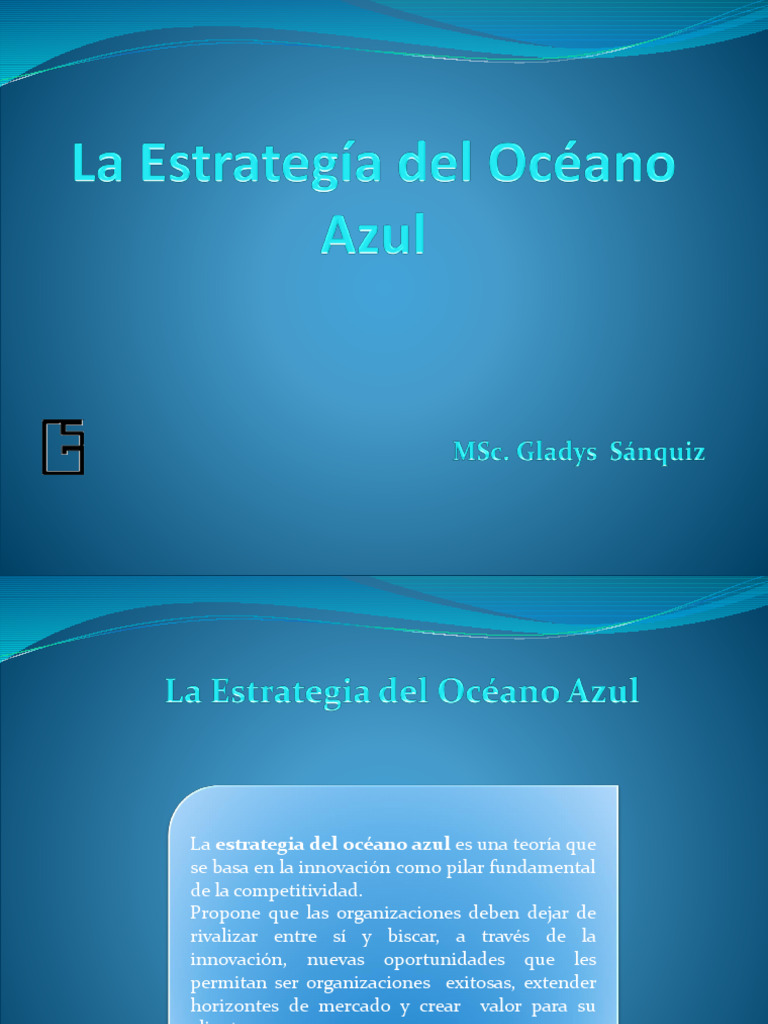 Estrategia del Océano Azul: Innovación y Éxito | PDF | Innovación ...
