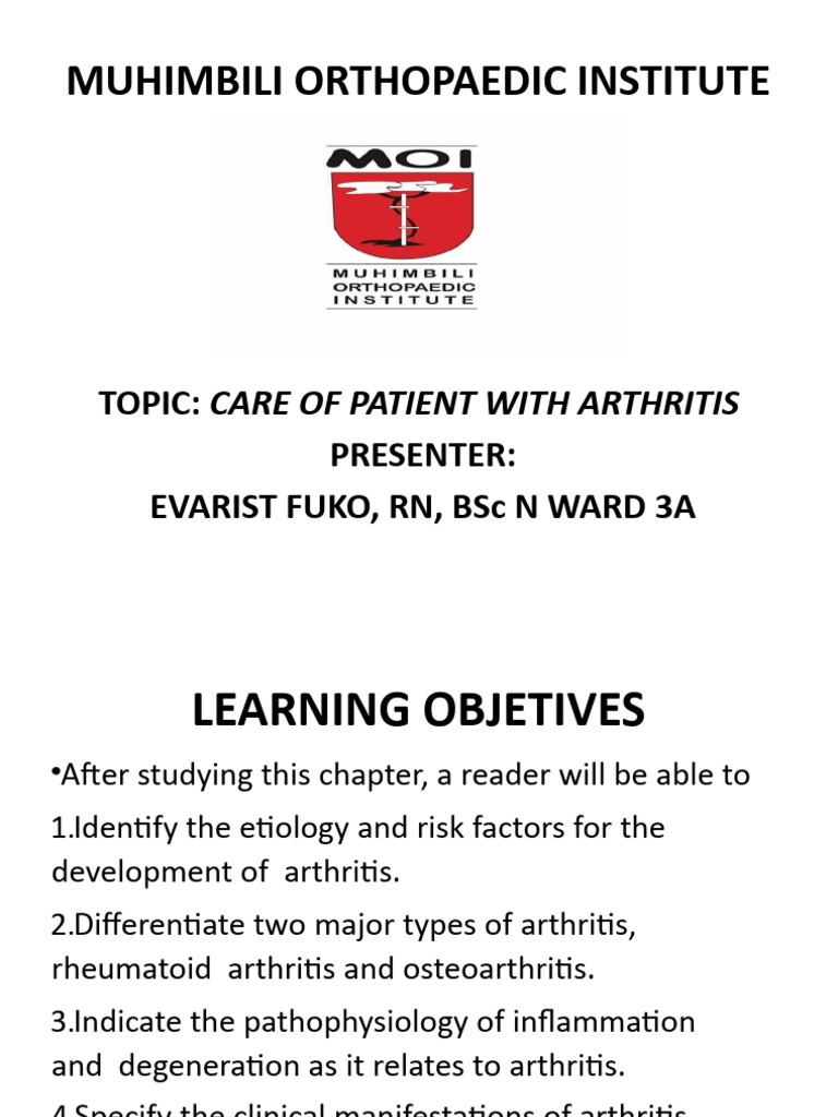 Ward 3a Presentation | PDF | Gout | Osteoarthritis