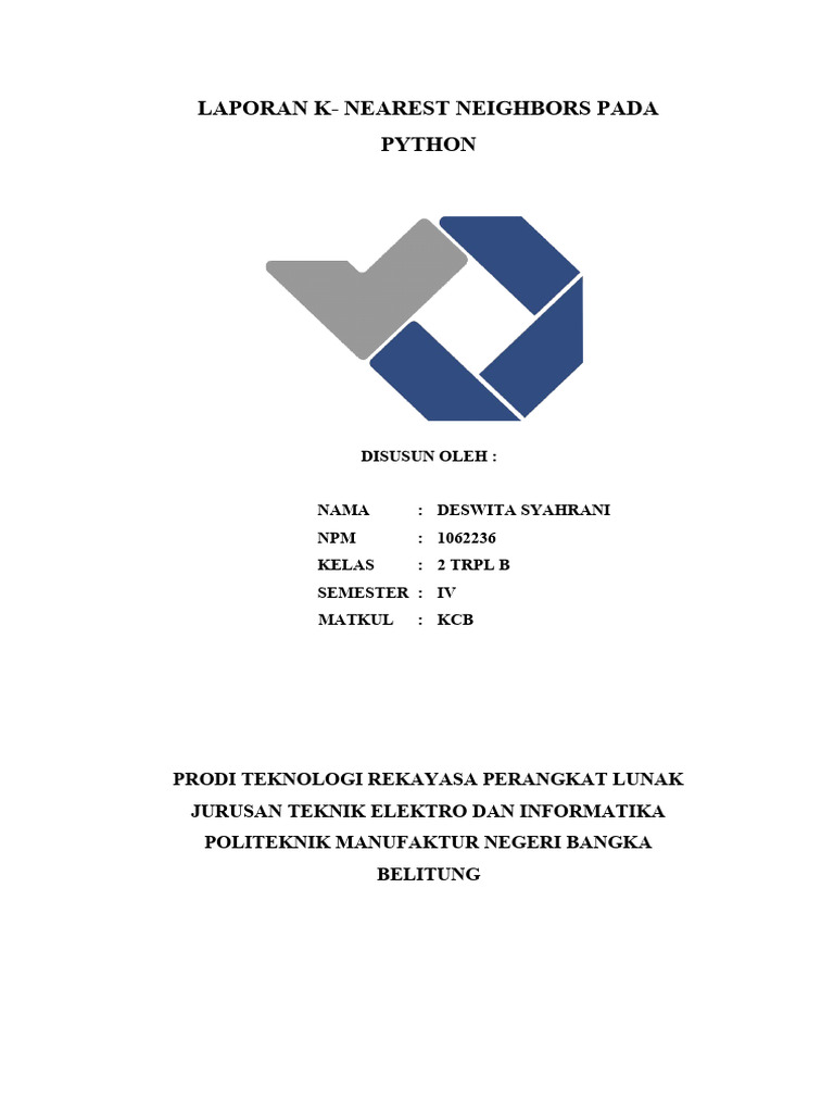 Laporan KNN | PDF