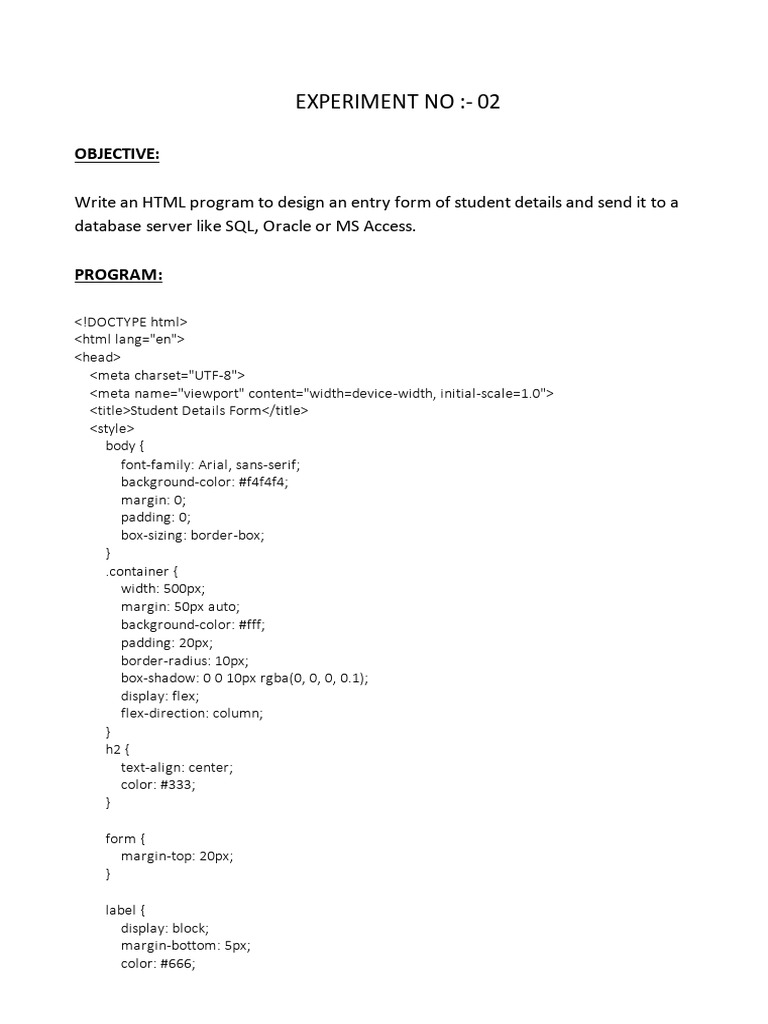 WT 2 | PDF | Sql | Software