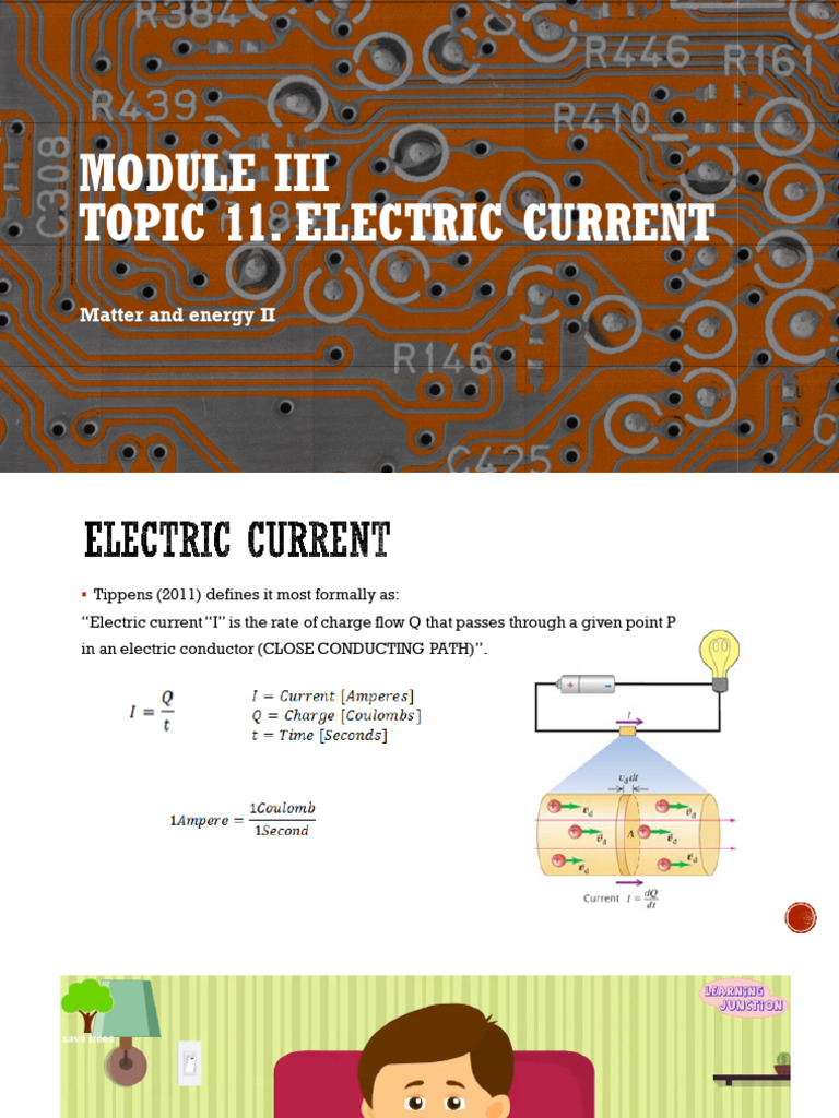 Topic 11 Electric Current | PDF | Electric Current | Electrical Resistance And Conductance