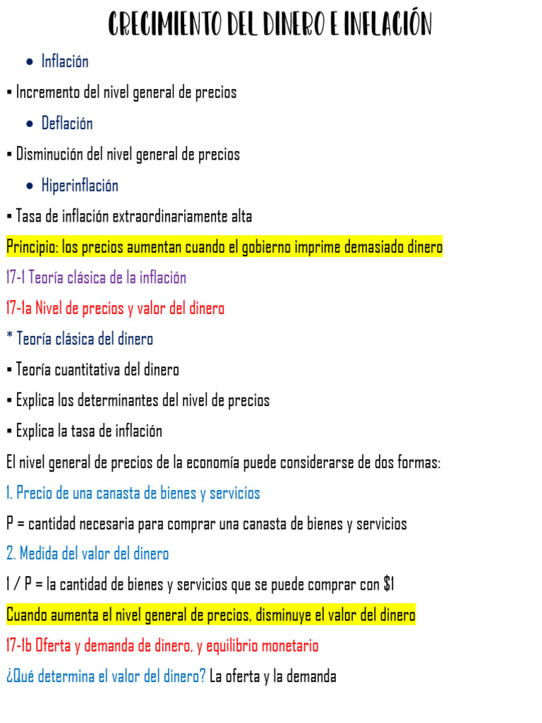 Cap. 17 | PDF | Inflación | Precios