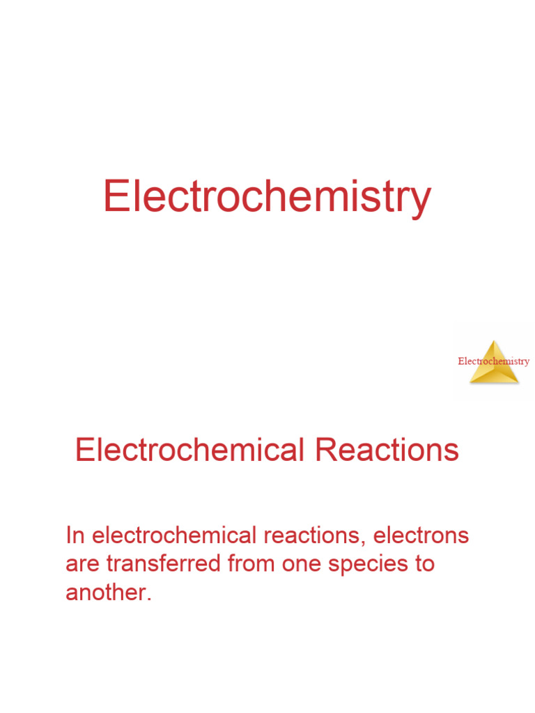 Electrochem 2 | PDF | Electrochemistry | Redox