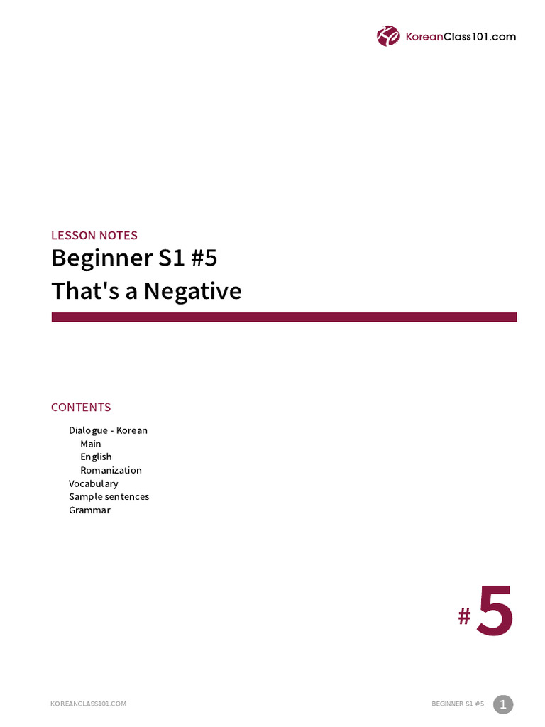 Negative Copula Korean | PDF | Language Mechanics | Linguistic Typology