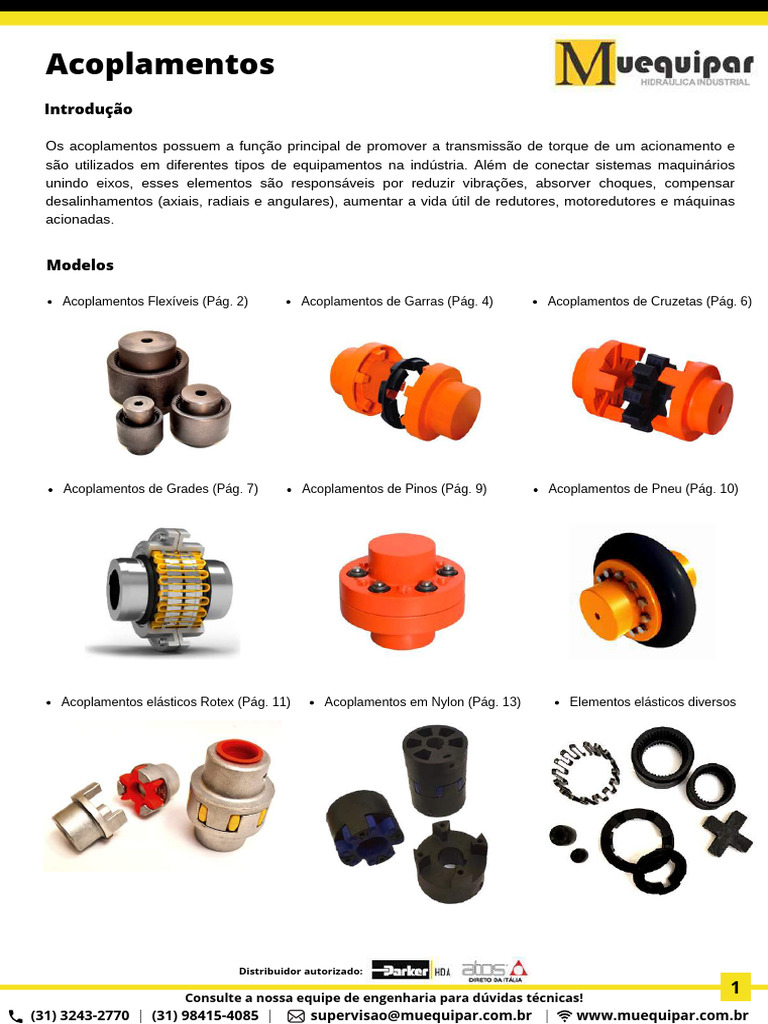 Acoplamentos | PDF | Engrenagem | Engenharia Mecânica