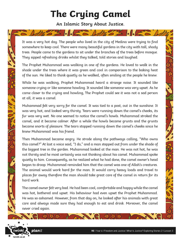 The Crying Camel Story | PDF | Muhammad
