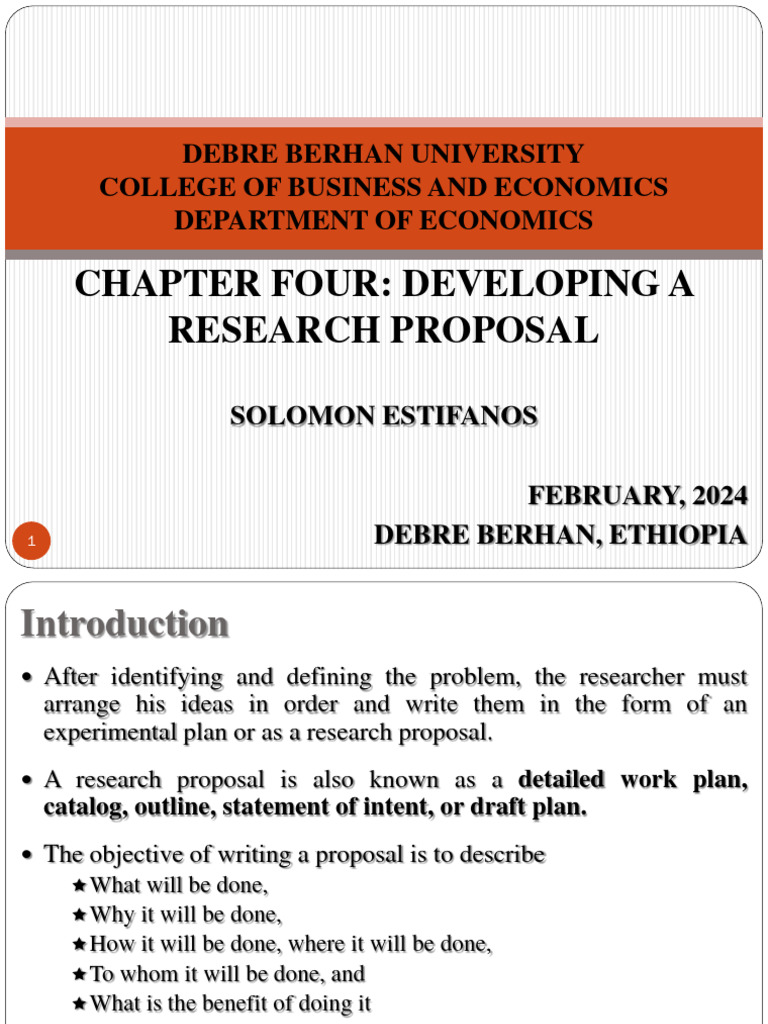 Chapter 4 - Research Proposal Developmet | PDF | Methodology | Sampling (Statistics)