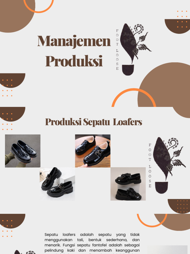 Proses Produksi Sepatu Loafers Kulit | PDF
