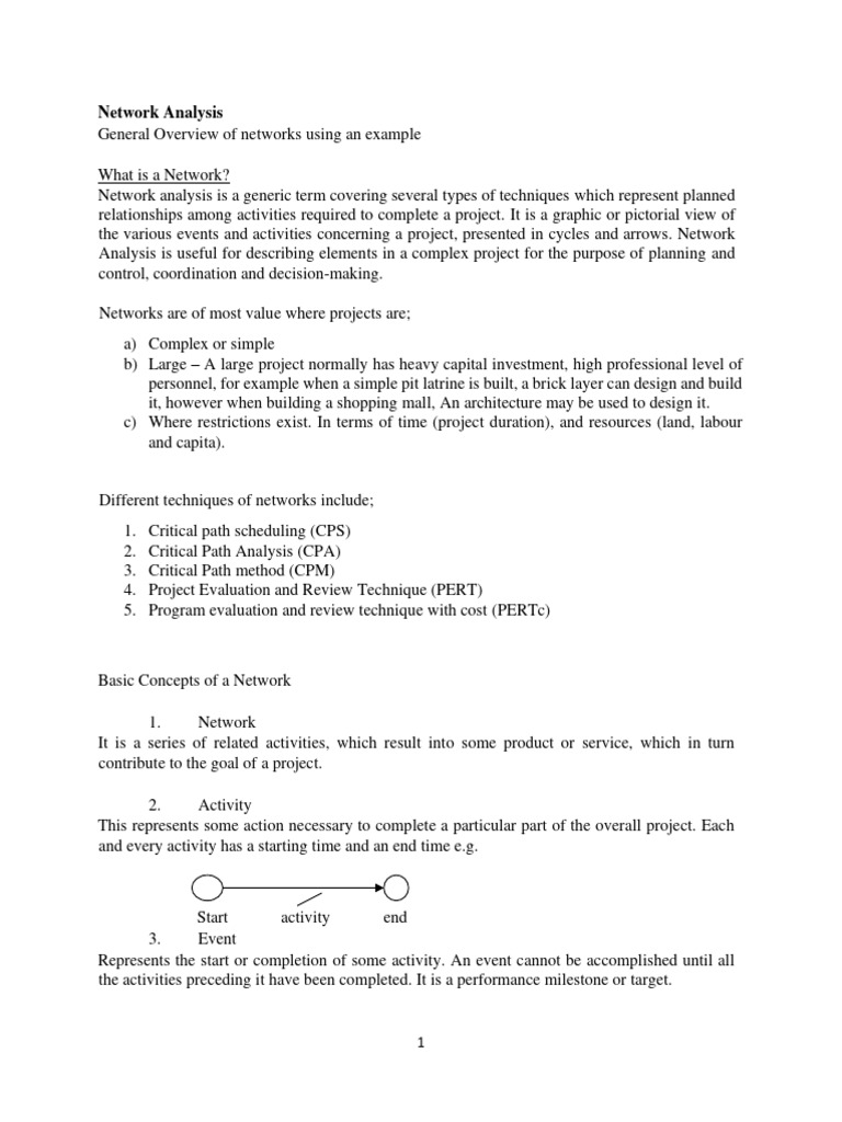 Network Analysis | PDF