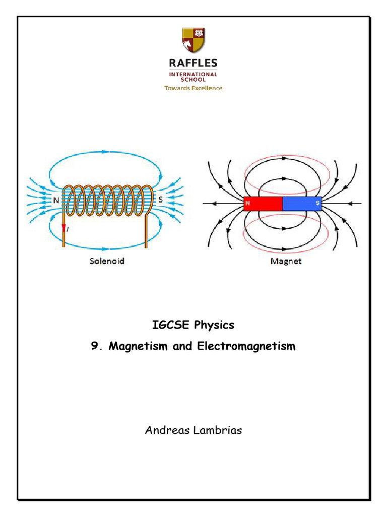 IGCSE Physics: Magnetism & Electromagnetism | PDF | Magnetic Field ...