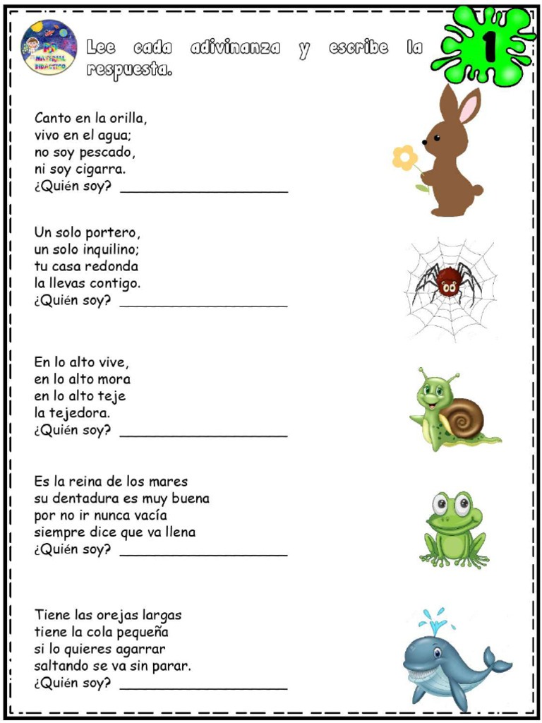 Textos y Fichas Comprensión Lectora 3 EP-1 | PDF