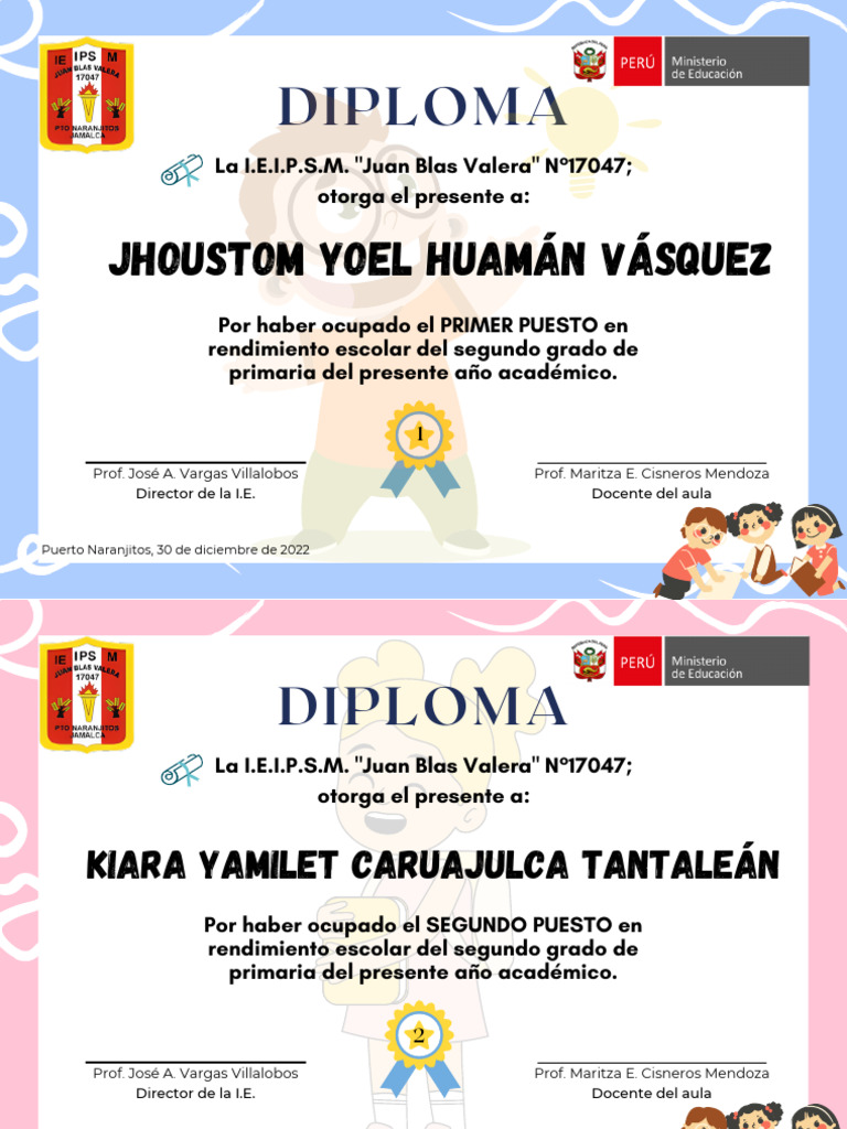 Diplomas - Maritza Cisneros | PDF