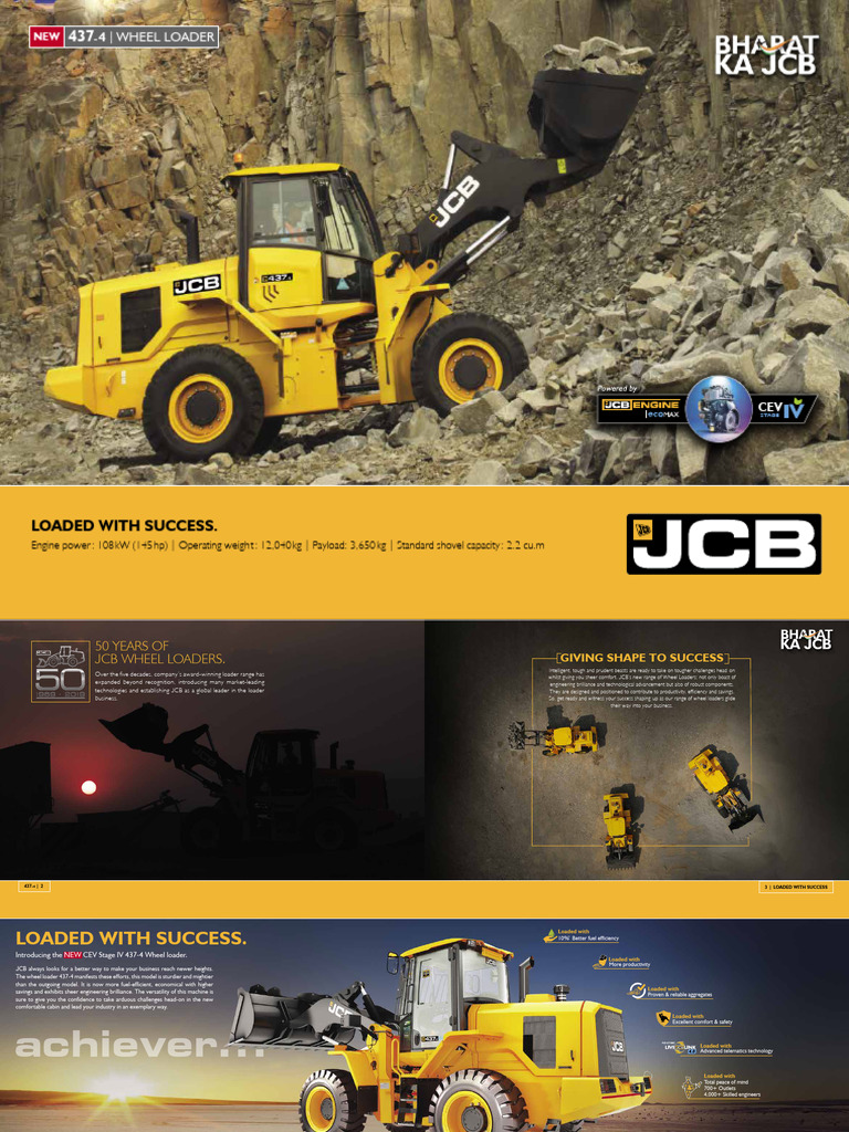437-4+Wheel+Loader+brochure | PDF | Engines | Pump