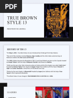 True Brown Style 13 Gang Overview | PDF | Politics | Social Science