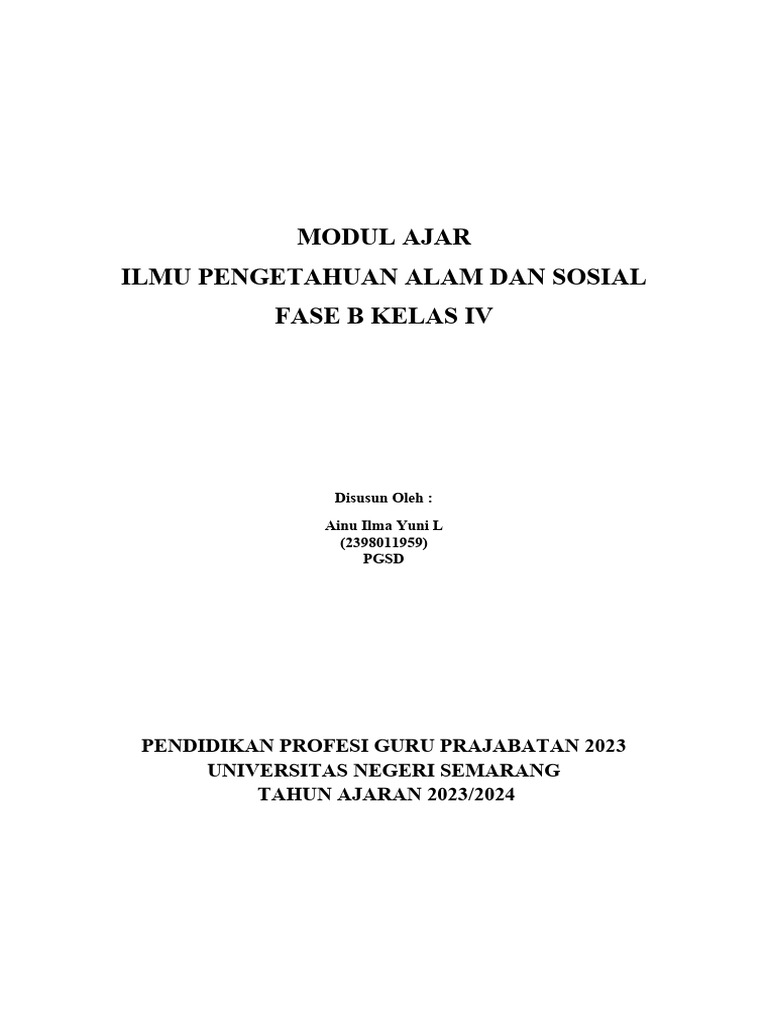 Modul Ajar Siklus 2 | PDF