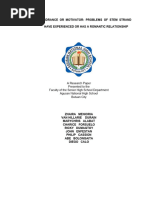 Effects of Being in A Relationship Among Senior High School Students of ...