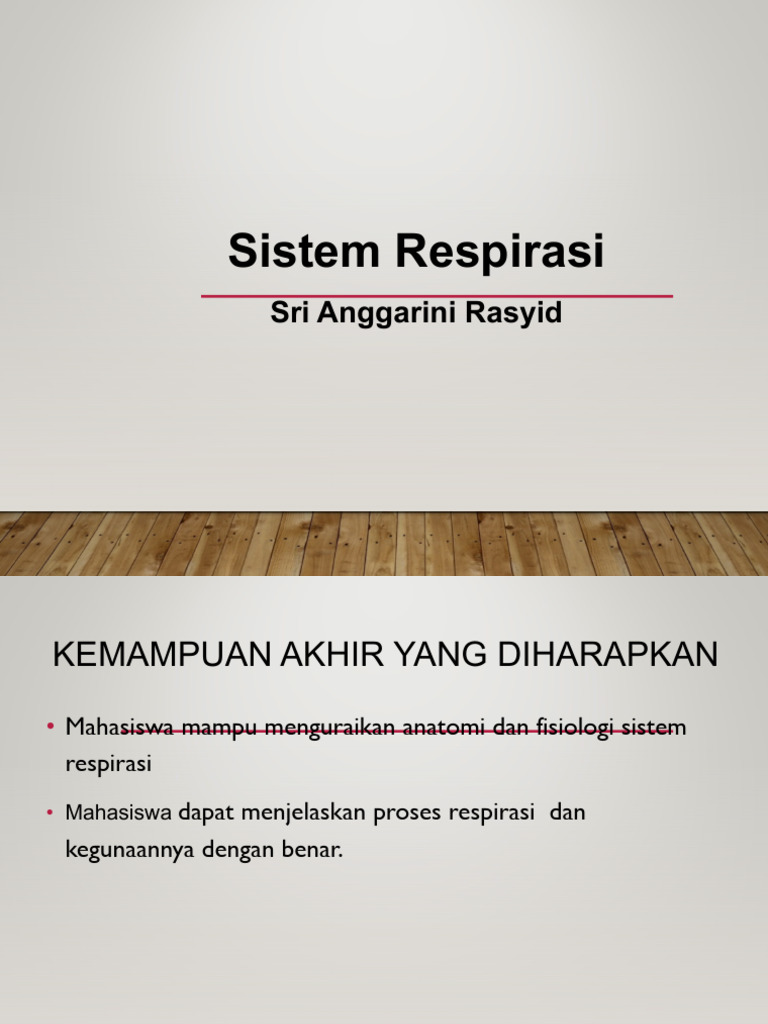 Anatomi dan Fisiologi Sistem Respirasi | PDF