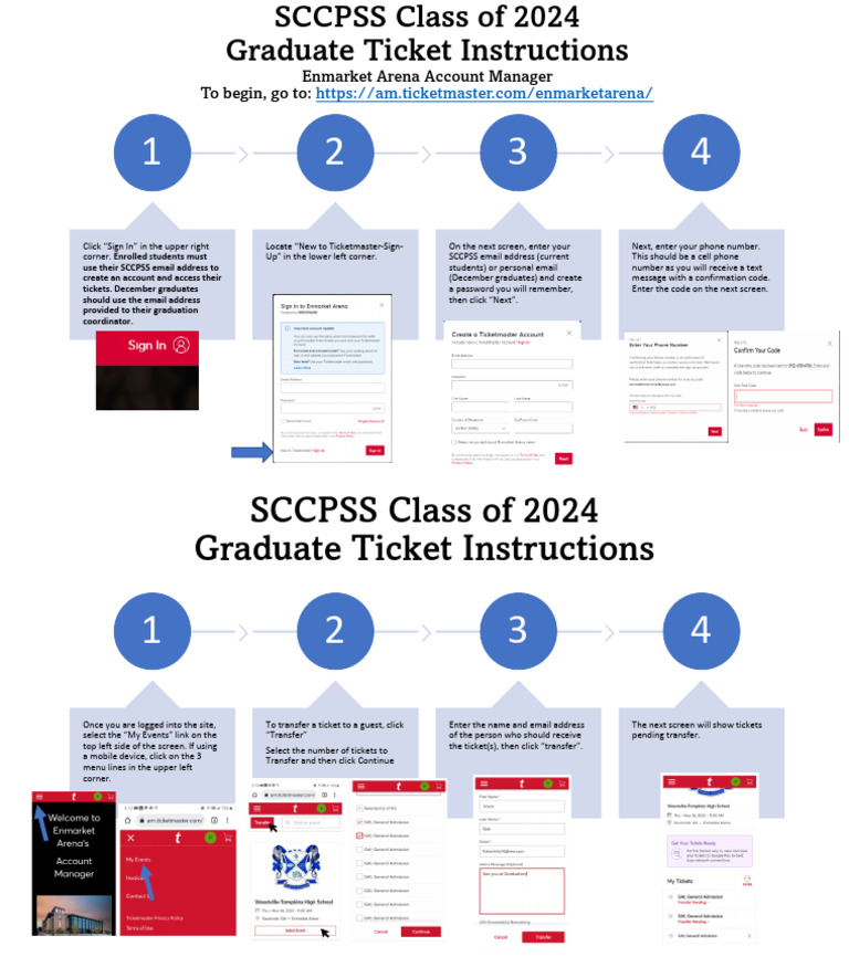 Commencement Ticket Instructions 2024 | PDF