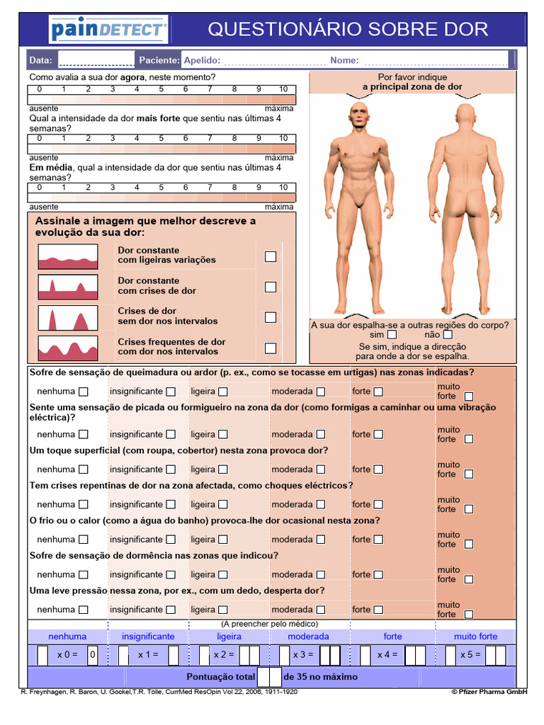 Paindetect Dor Neuropática | PDF | Dor | Medicina Clínica
