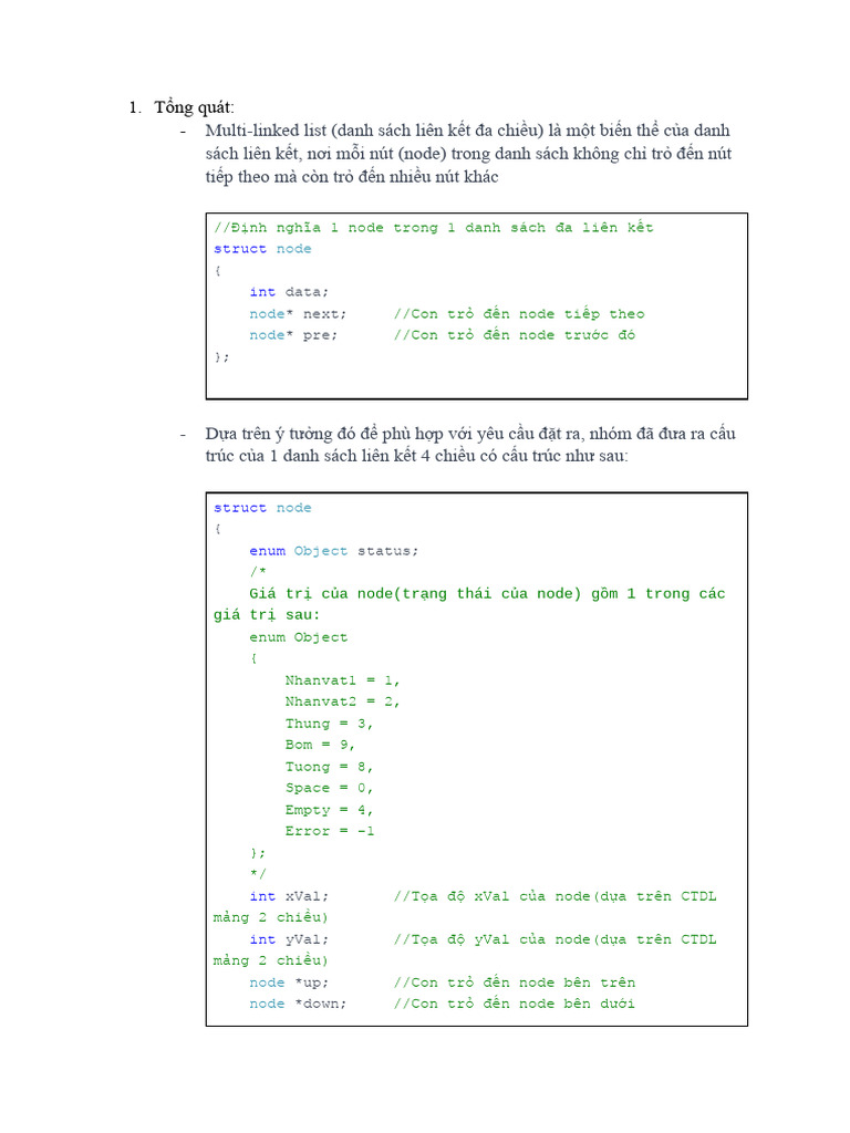 Multi Linked List | PDF
