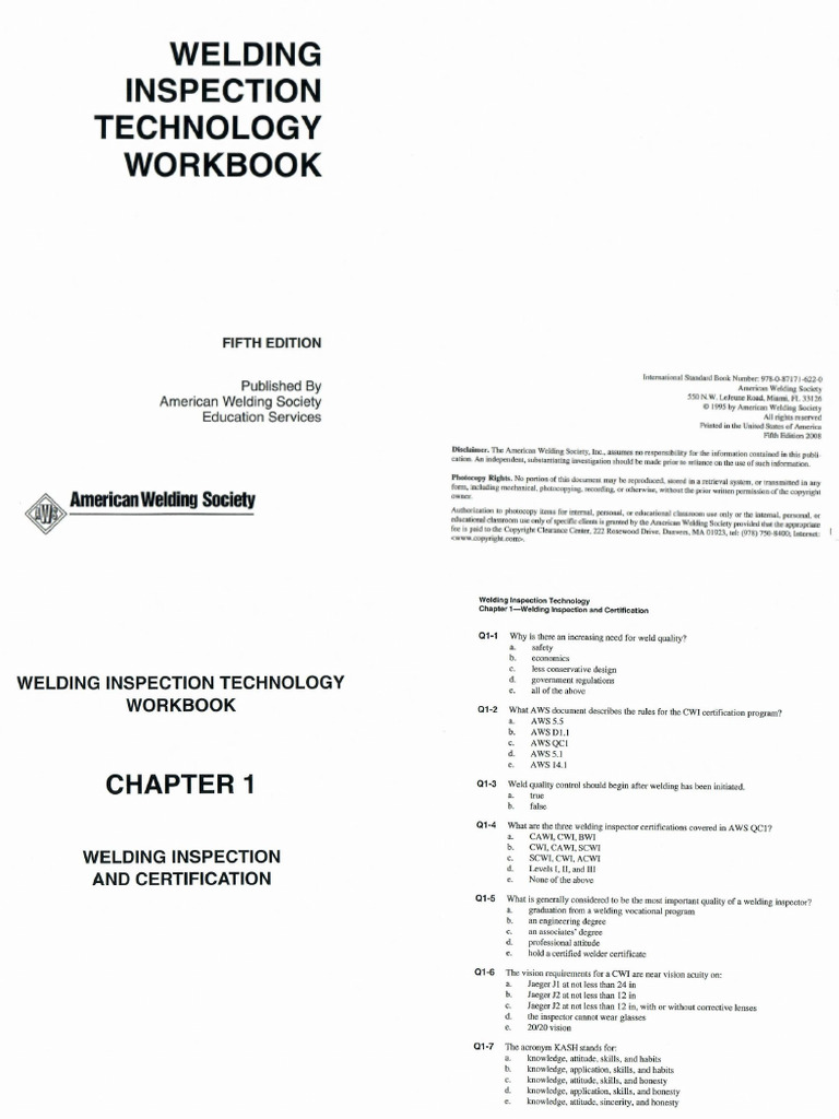 03 Welding Inspection Technology Workbook (共41頁) | PDF