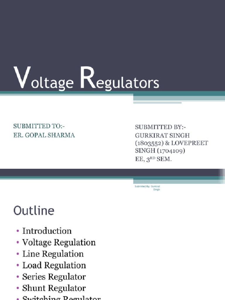 Voltage Regulator | PDF