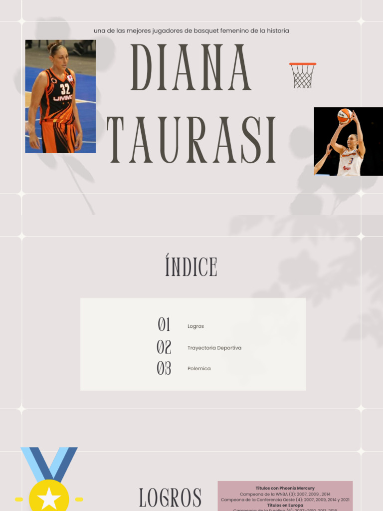 Logros y Trayectoria de Diana Taurasi | PDF | Deportes | Competiciones ...