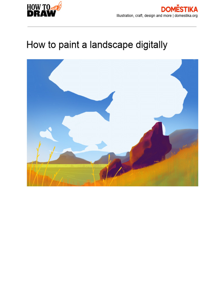 Digital Landscape Painting Guide | PDF | Career & Growth
