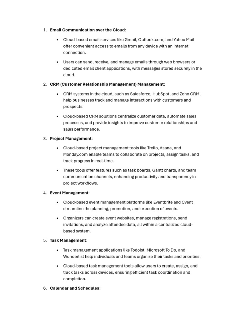 Collaborating Using Cloud Services Pdf Cloud Computing Customer Relationship Management
