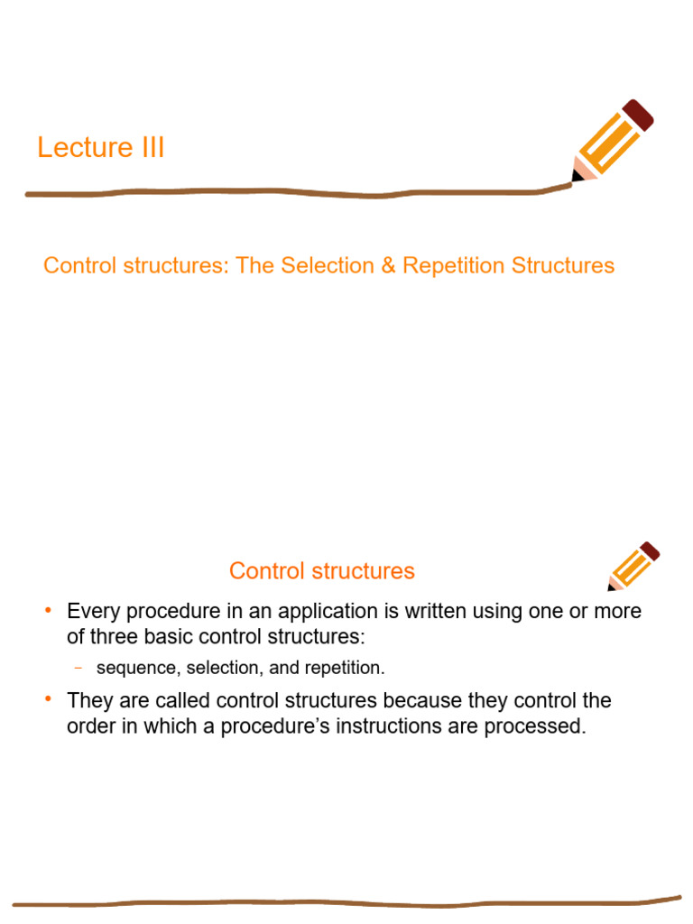 VB Lecture III23 | PDF | Control Flow | Boolean Data Type
