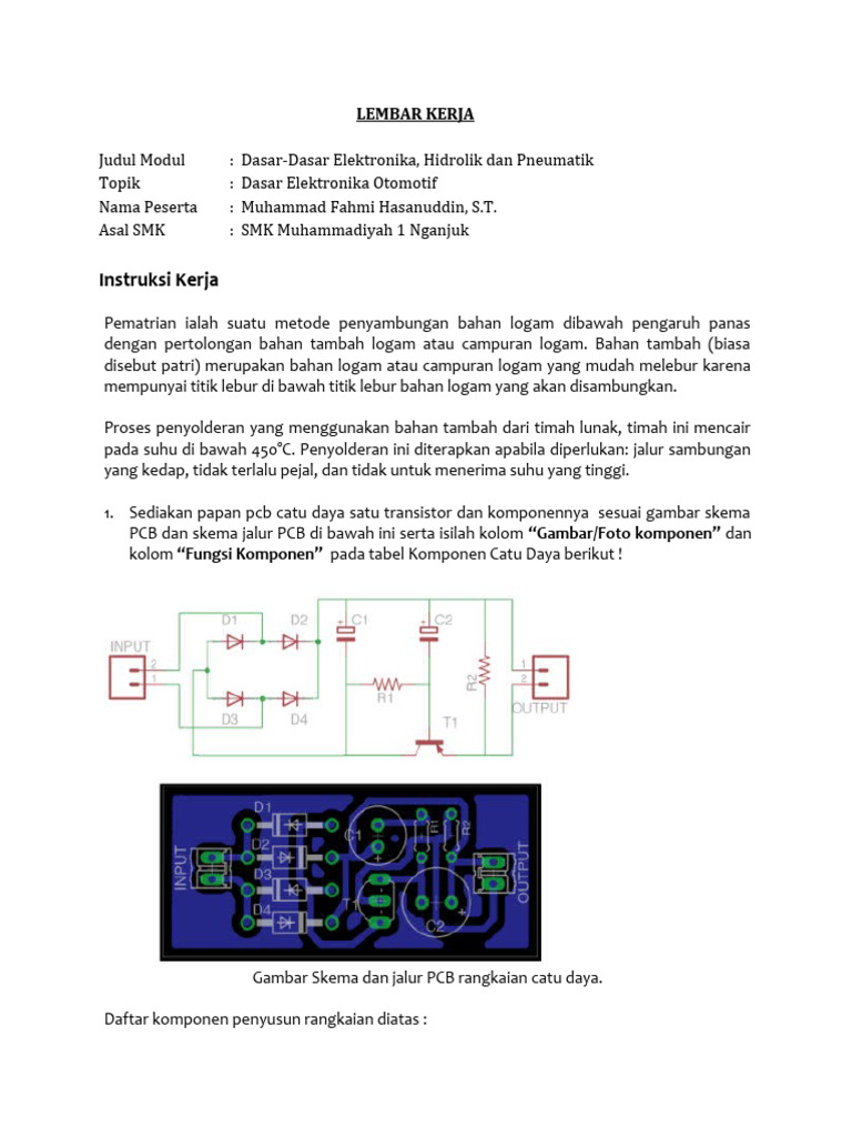 Dasar Elektronika Otomotif dan Pematrian | PDF