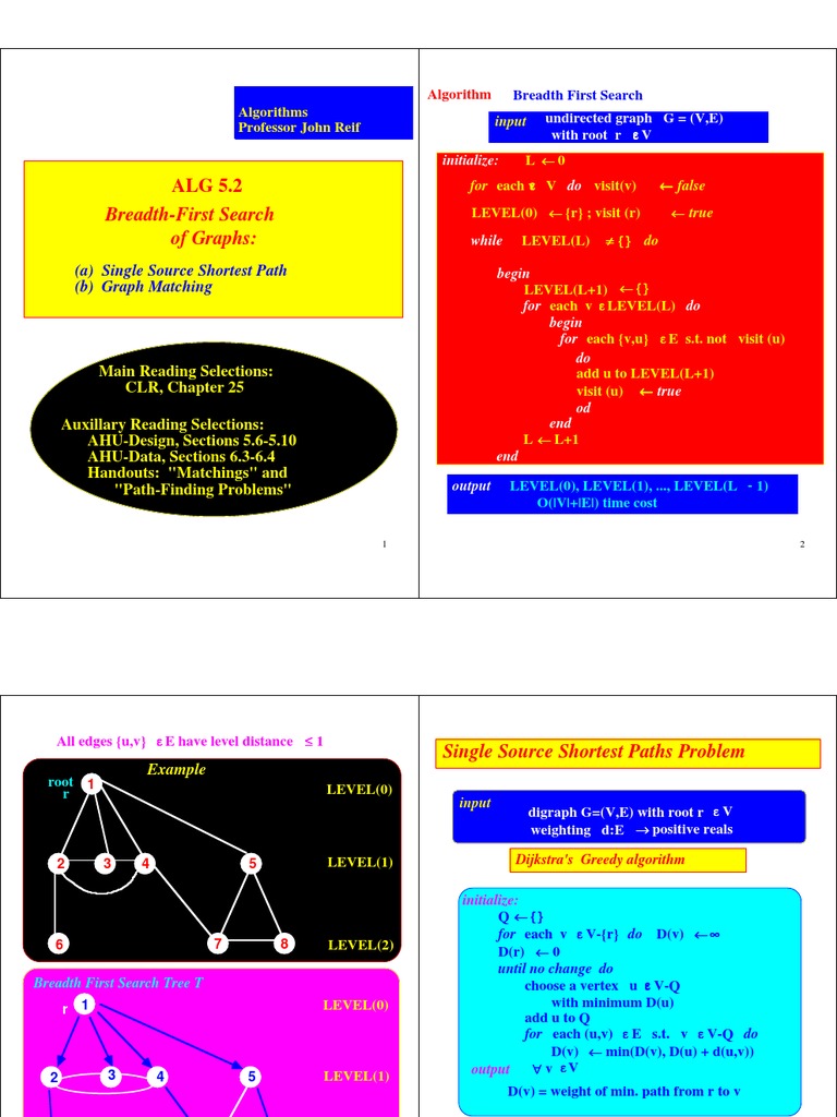 Breadth-First Search of Graphs | PDF | Mathematical Relations | Combinatorics