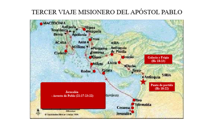 TERCER VIAJE MISIONERO DEL APÓSTOL PABLO | PDF