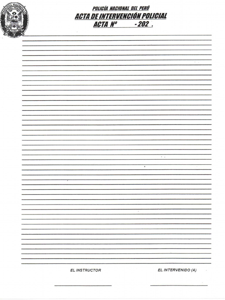 Actas PNP | PDF